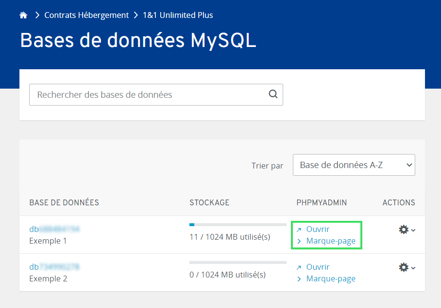 Ouvrir Phpmyadmin Administration De Votre Base De Données Mysql Ou