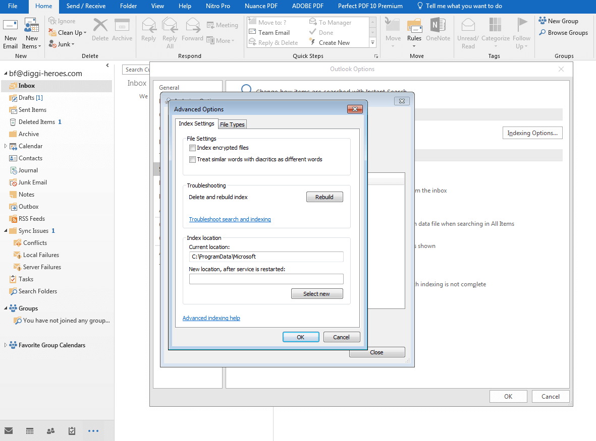 La recherche Outlook ne fonctionne pas : voici les solutions possibles ...