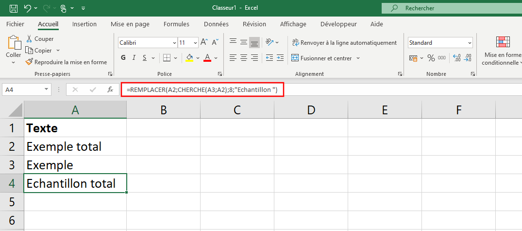 Excel CHERCHE | Comment utiliser la fonction CHERCHE dans Excel - IONOS