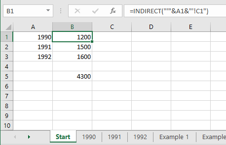 Excel INDIRECT : comment utiliser cette fonction ? - IONOS