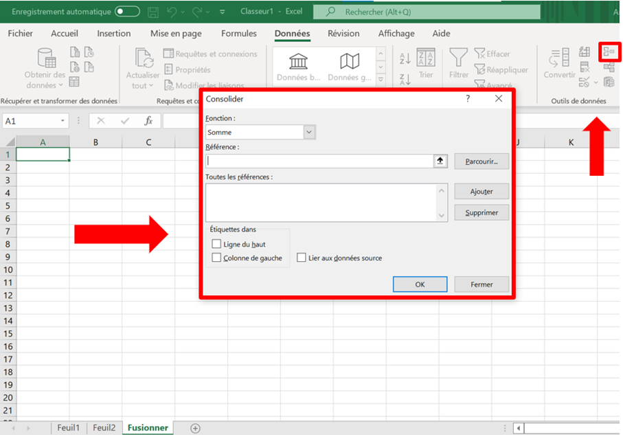 Fusionner des tableaux Excel : étape par étape - IONOS