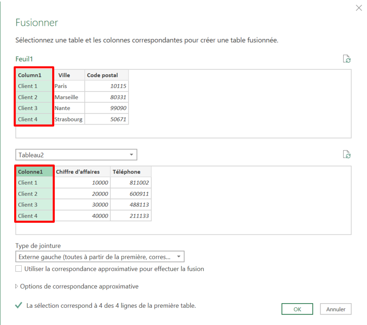 Fusionner des tableaux Excel : étape par étape - IONOS