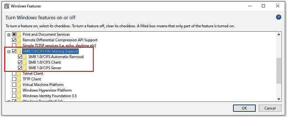 SMB1 Windows 10 : guide d’activation/désactivation - IONOS