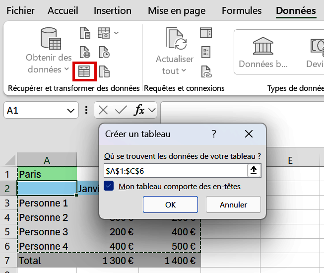 Comment fusionner deux tableaux Excel ? - IONOS