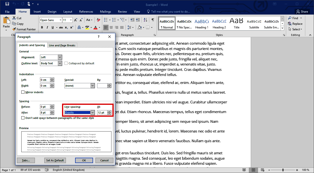 L’interligne dans Word, comment le modifier - IONOS